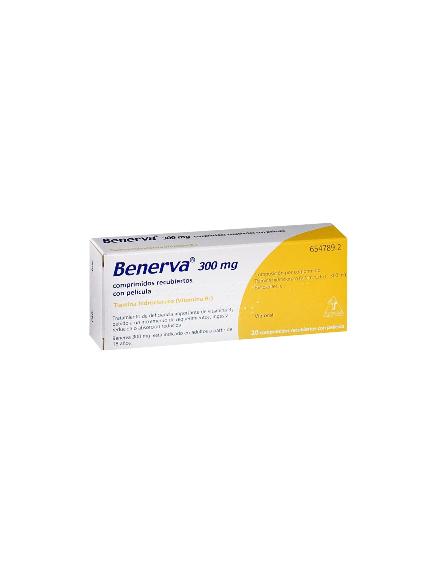Benerva 300Mg 20 Comprimidos Recubiertos - Farmacia Ciudad Lineal ...