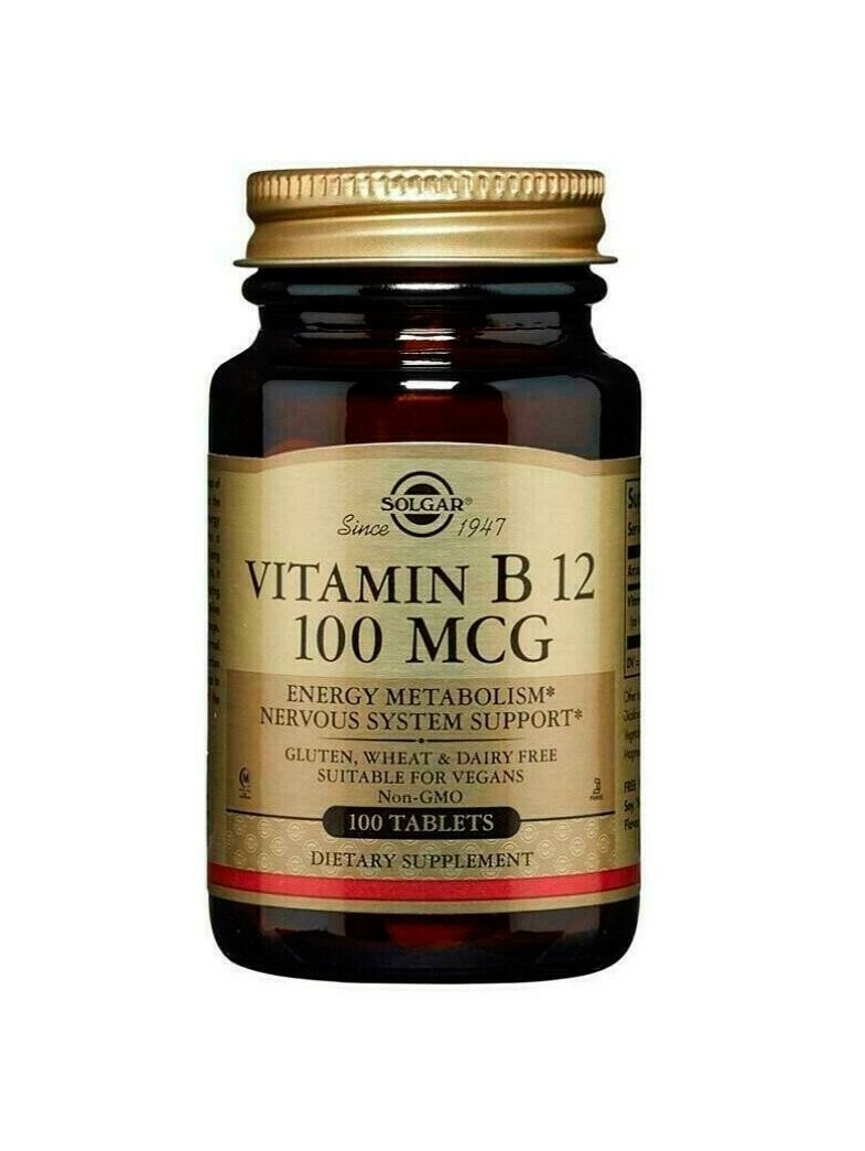 Solgar Vitamina B12 100Mg 100 Comprimidos - Farmacia Ciudad Lineal ...