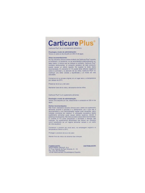 Carticure Plus Condroitina + Glucosamina + Colágeno 30 Sobres ...